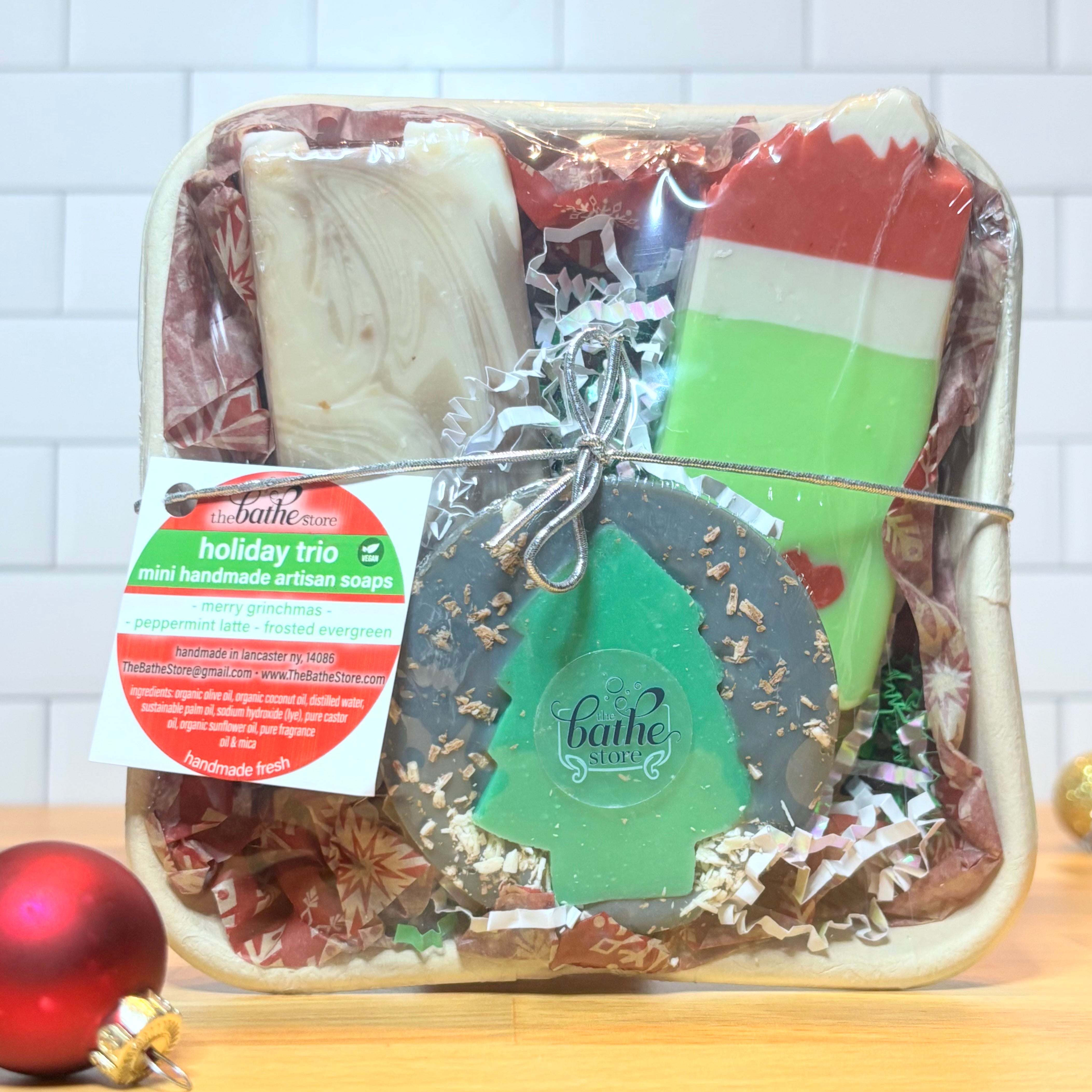 holiday trio - mini bar soap set – The Bathe Store